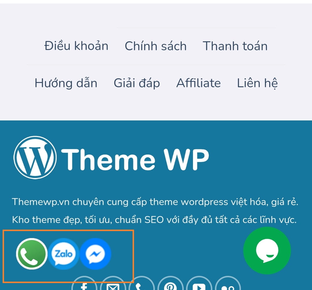 Tạo nút chat Zalo, Facebook, Hotline đơn giản, đẹp không cần plugin ...